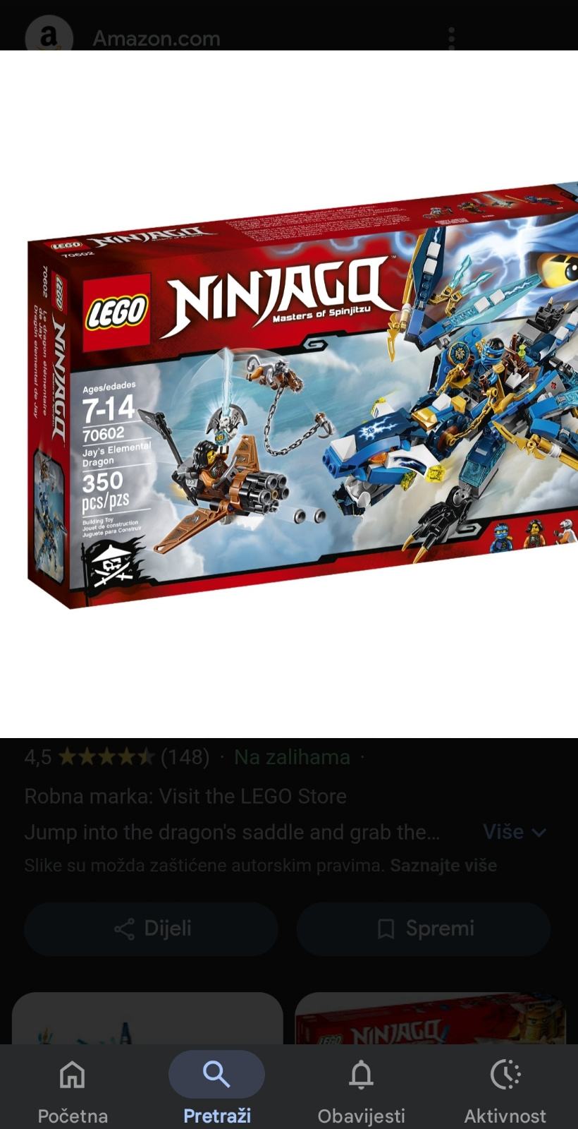Jays Elemental Dragon/LEGO Ninjago