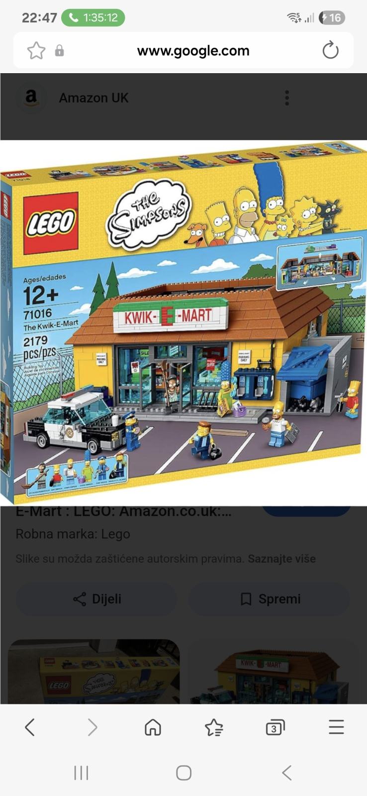 LEGO 71016 SIMPSON KVIK MARKT zatvoreni set