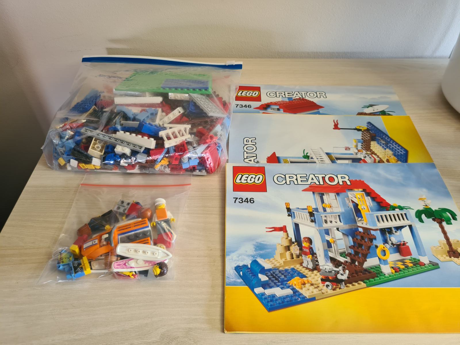 Lego Creator 7346 Seaside House + bonus lot