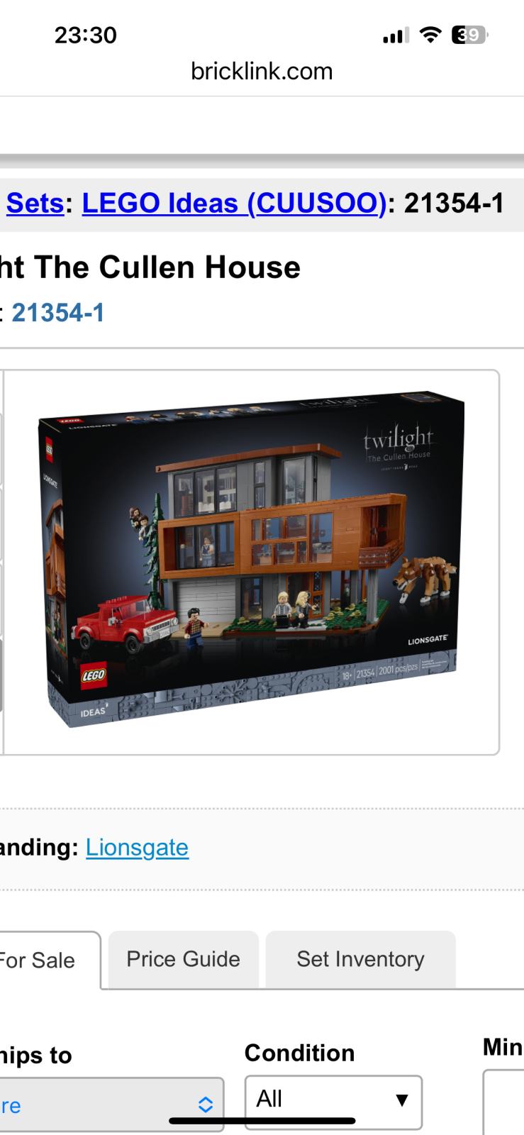 Lego Disney 43242 Snow White,u zamjenu 21354 Twilight The Cullen House
