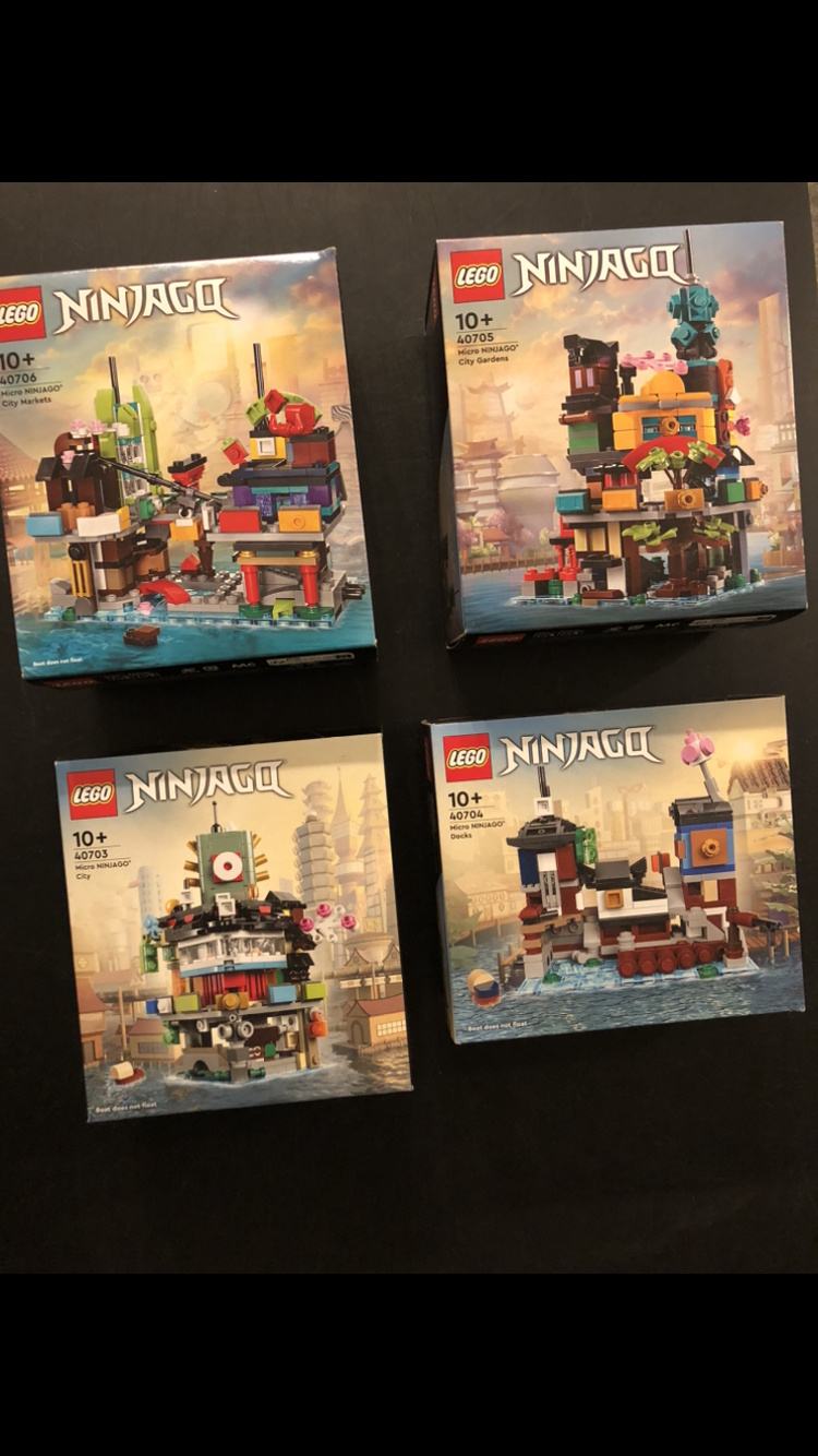 Lego Micro Ninjago City 40703, 40704, 40705, 40706,novo, samo komplet