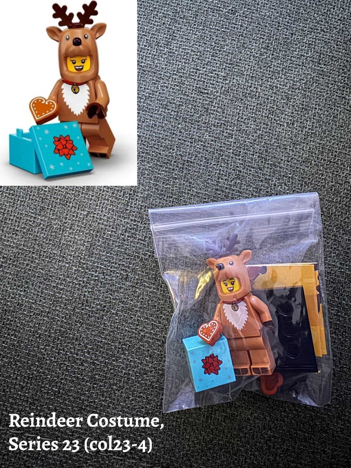 Lego minifigura Reindeer Costume, Series 23 (col23-4)