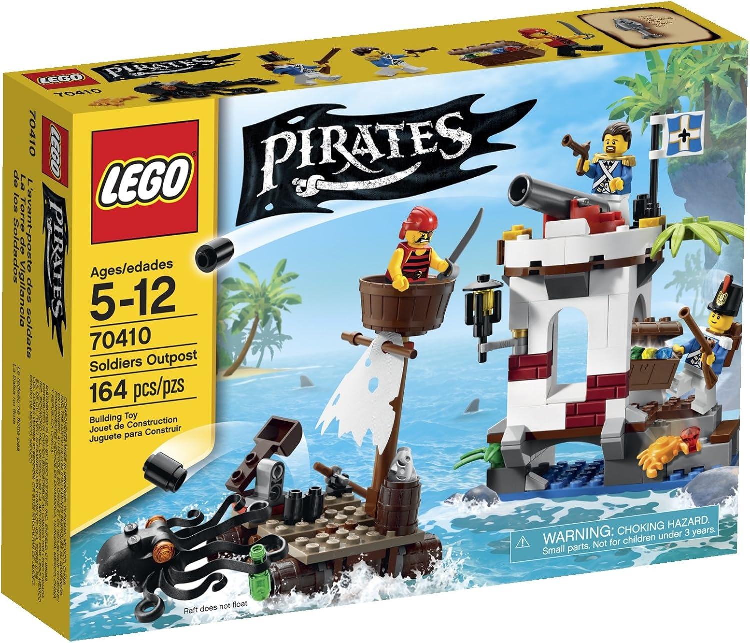 LEGO Pirates 70410 Soldiers Outpost with Giant Octopus & Raft