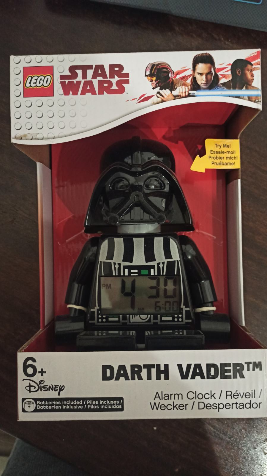 LEGO STAR WARS - Darth Vader - Sat budilica -NOVO