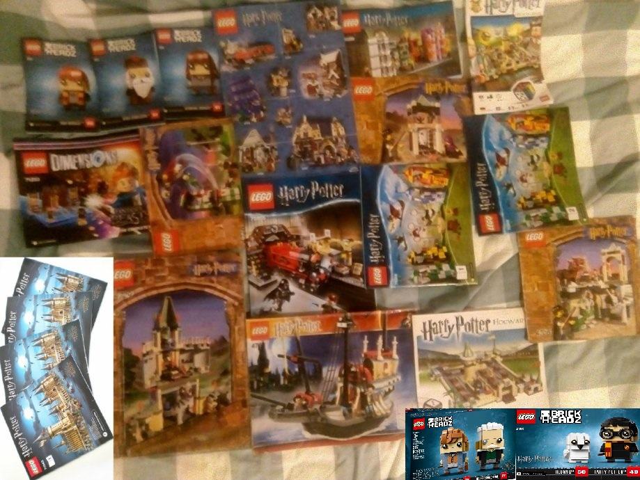 45 Lego uputstva, upute (Pokemon, Brickheadz Star Wars Potter Božić)