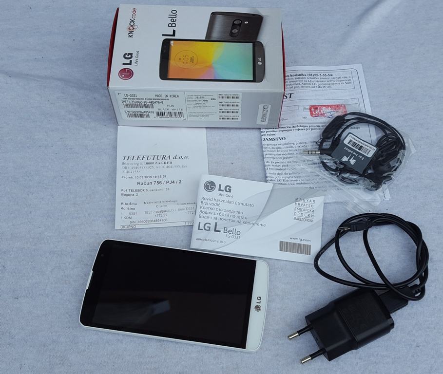 LG L BELLO D331 bijeli, 5 Quad-core