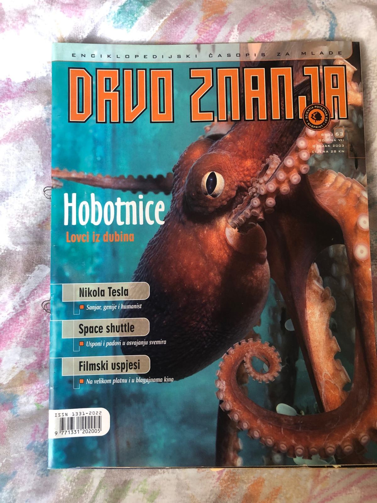 DRVO ZNANJA 63, TEMA: HOBOTNICE, Mikola Tesla, Space shuttle