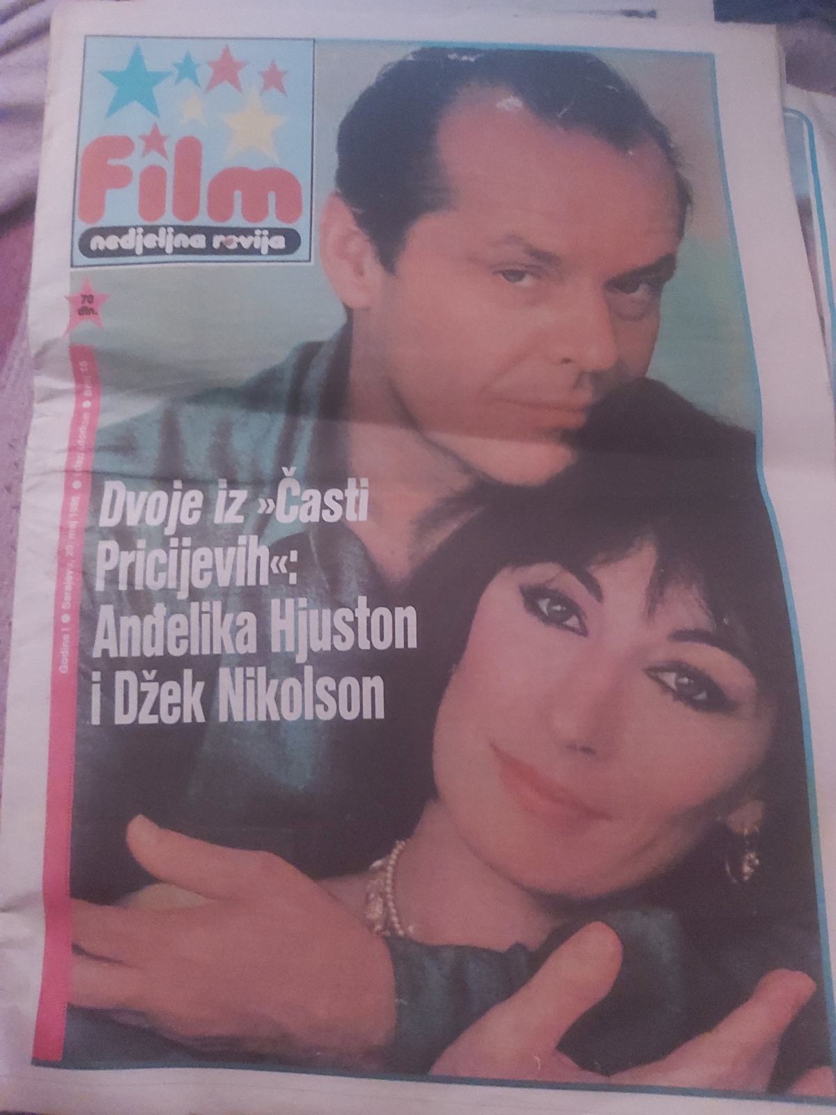 FILM MAGAZIN BROJ 15 1986 GODINA STORY DZEK NIKOLSON RIJETKO