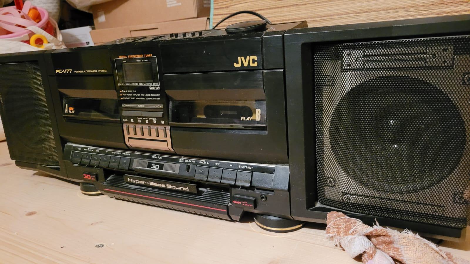 JVC PC-V77 Boombox Ghetto Blaster retro kazetofon