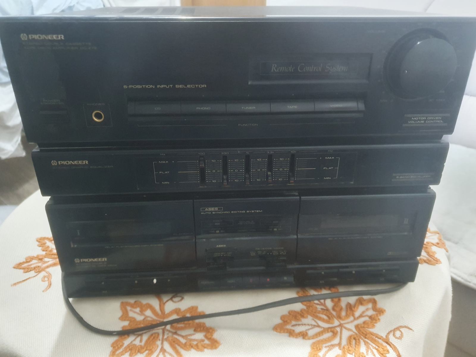 PIONEER DC-Z72 Stereo double cassette tape deck amplifier