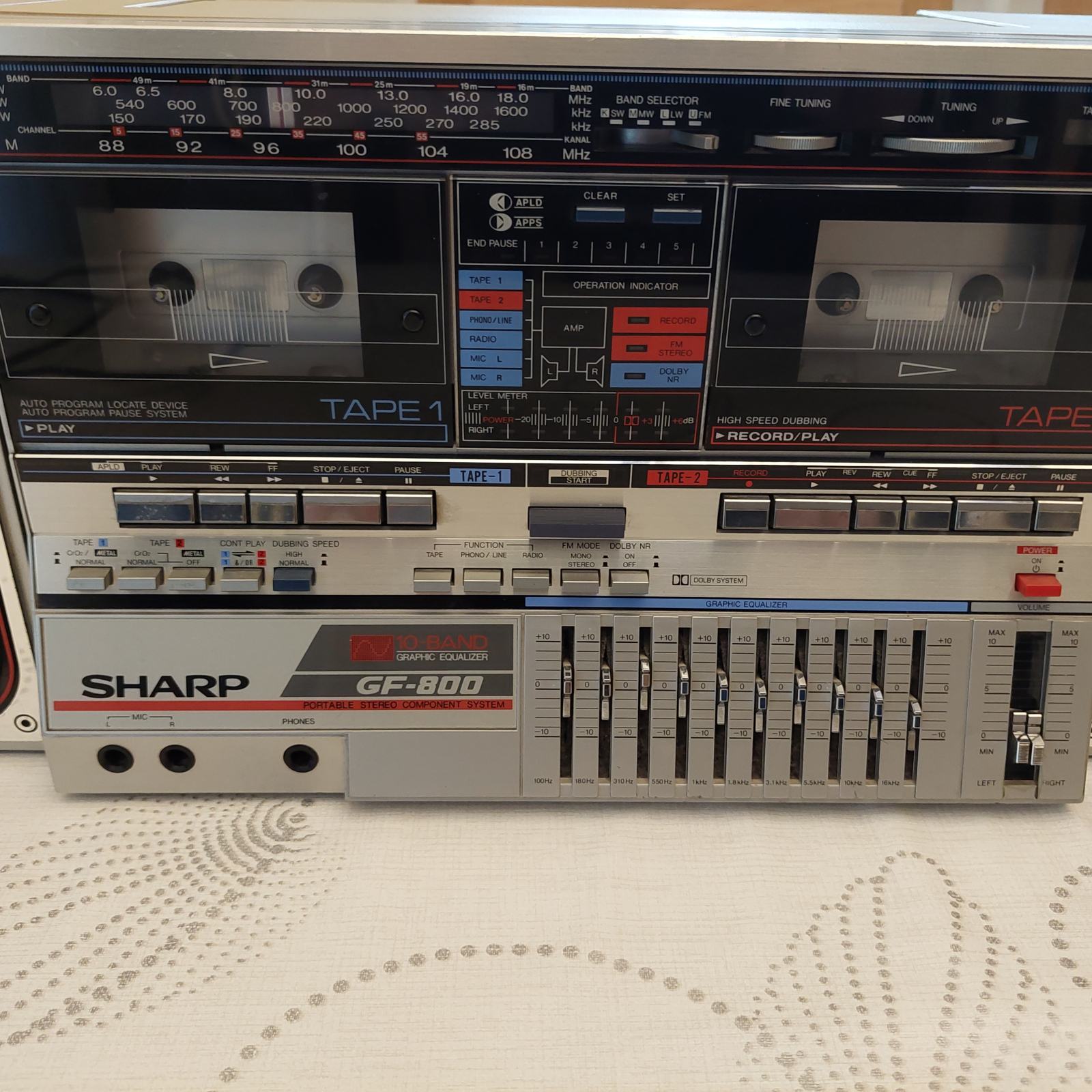 Radio kazetofon SHARP GF 800 H (S)