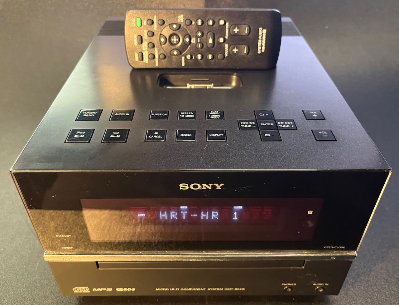 Sony CMT-BX20i Micro Hi-Fi System (Radio/CD/MP3/iPod dock/Aux)