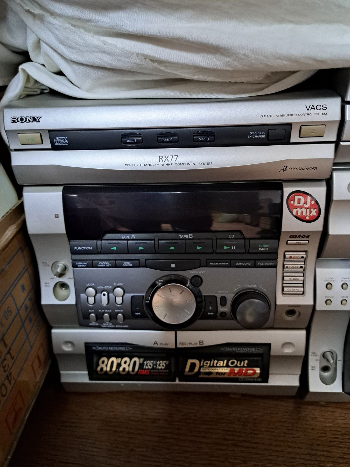 Sony MHC RX77 Linija