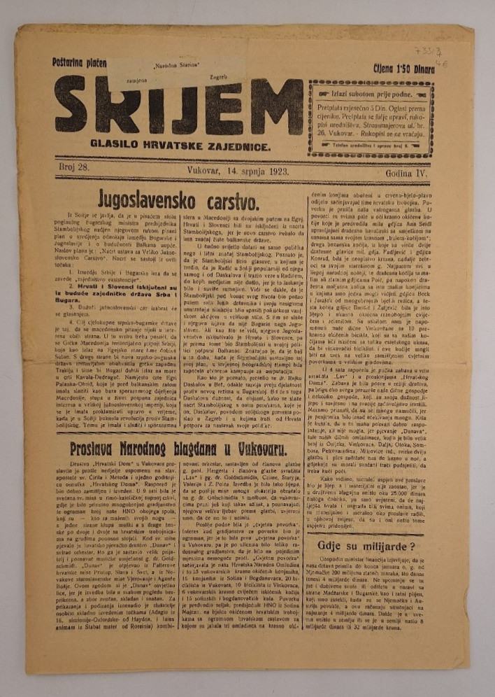 Časopis Srijem br. 28/1923.