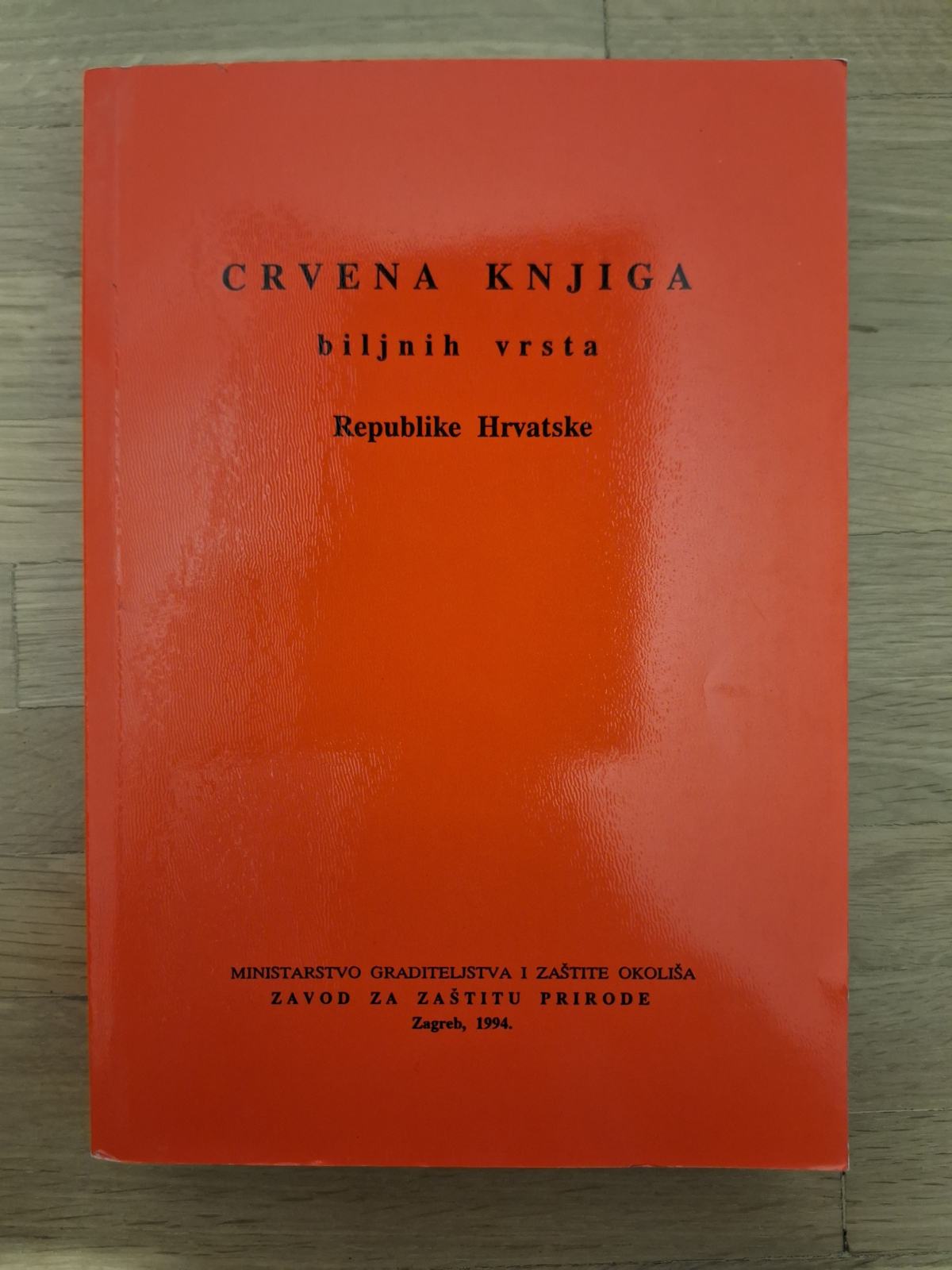 CRVENA KNJIGA BILJNIH VRSTA REPUBLIKE HRVATSKE