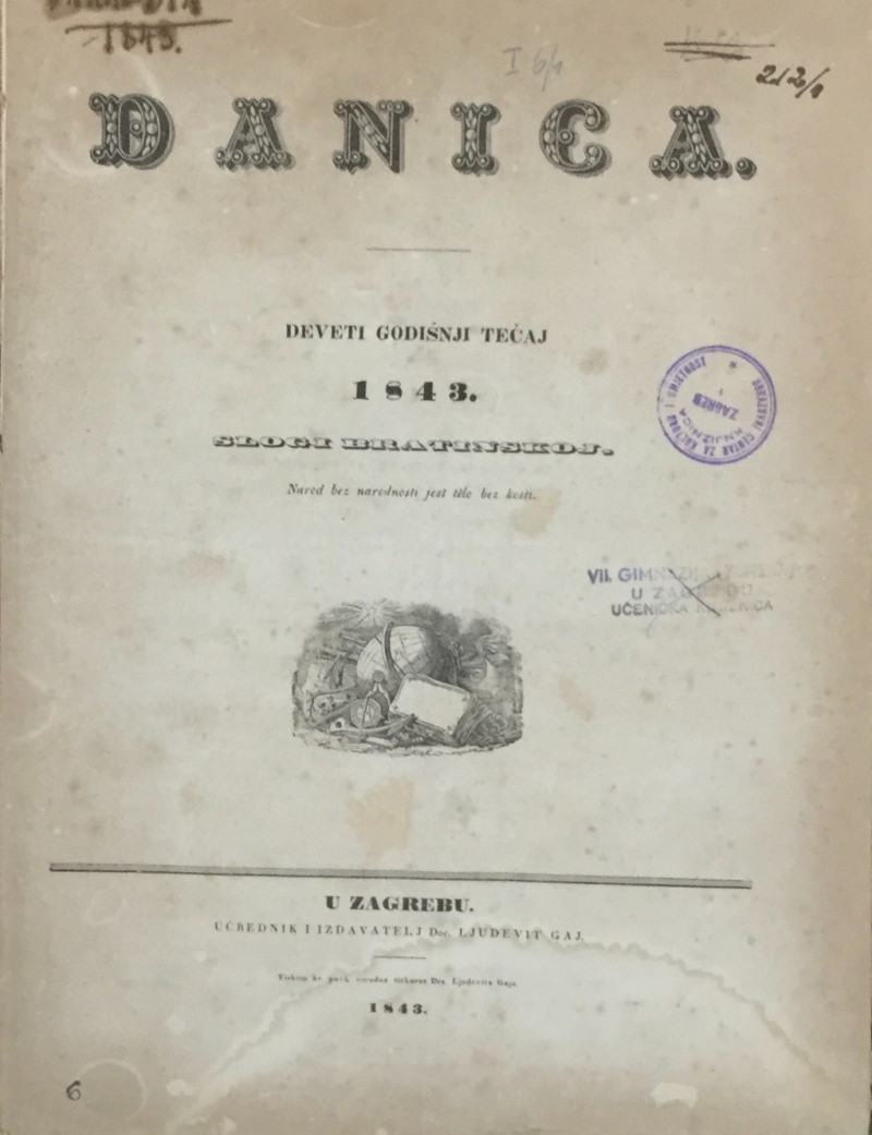 Danica Ilirska 1843.