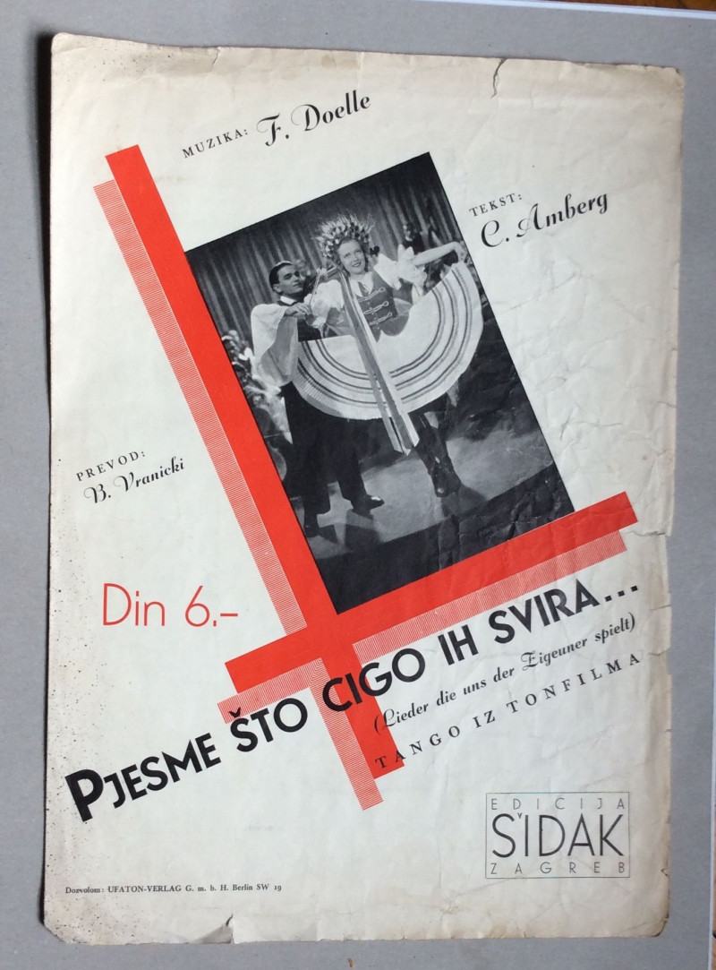 DOELLE, AMBERG, PJESME ŠTO CIGO IH SVIRA, TANGO, NOTE
