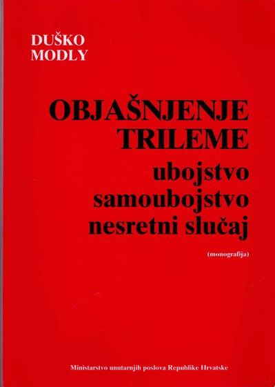 Duško Modly: Objašnjenje trileme – Ubojstvo, samoubojstvo, nesretni sl
