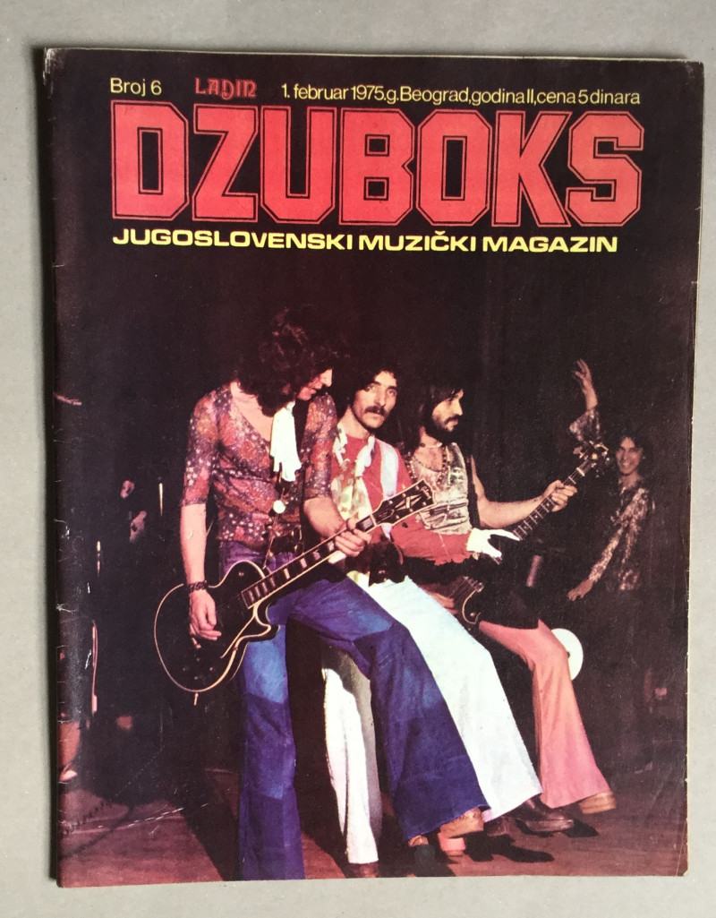 DŽUBOKS, JUGOSLOVENSKI MUZIČKI MAGAZIN GODINA 1975. BROJ 6
