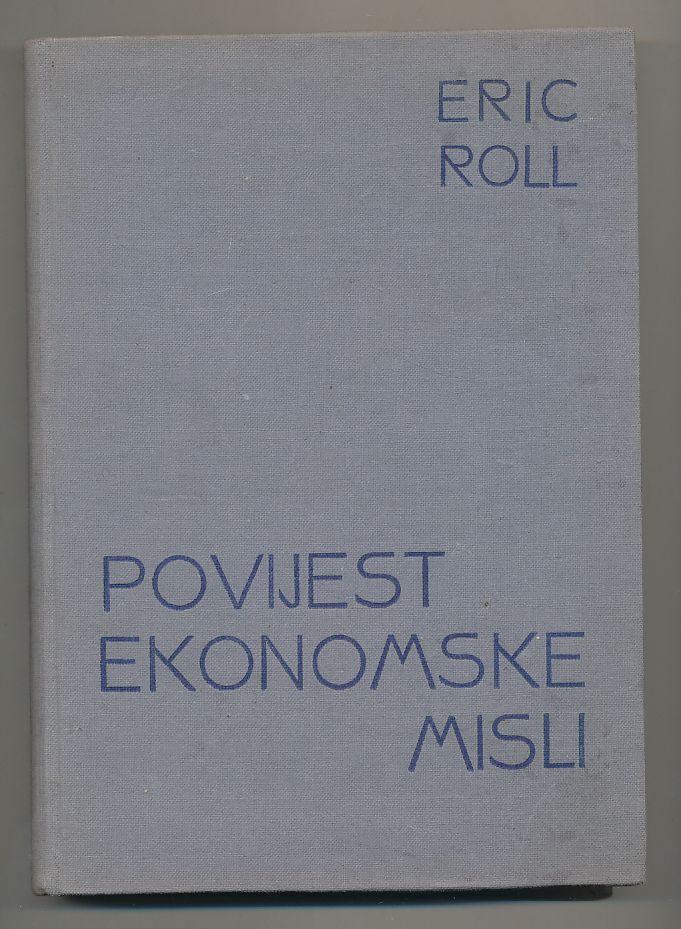 Eric Roll Povijest ekonomske misli