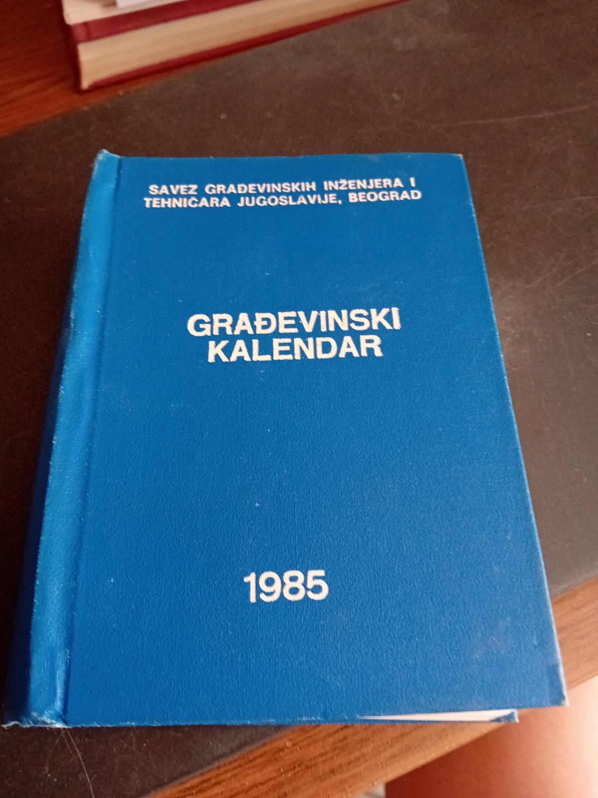 građevinski kalendar 1985