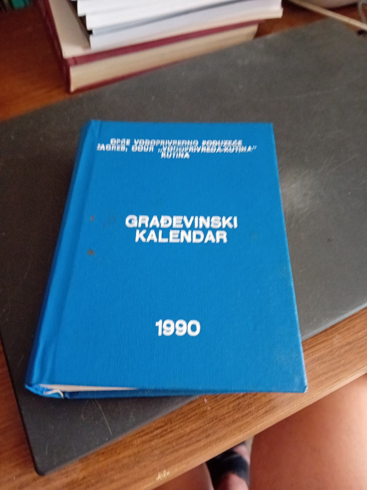 građevinski kalendar 1990