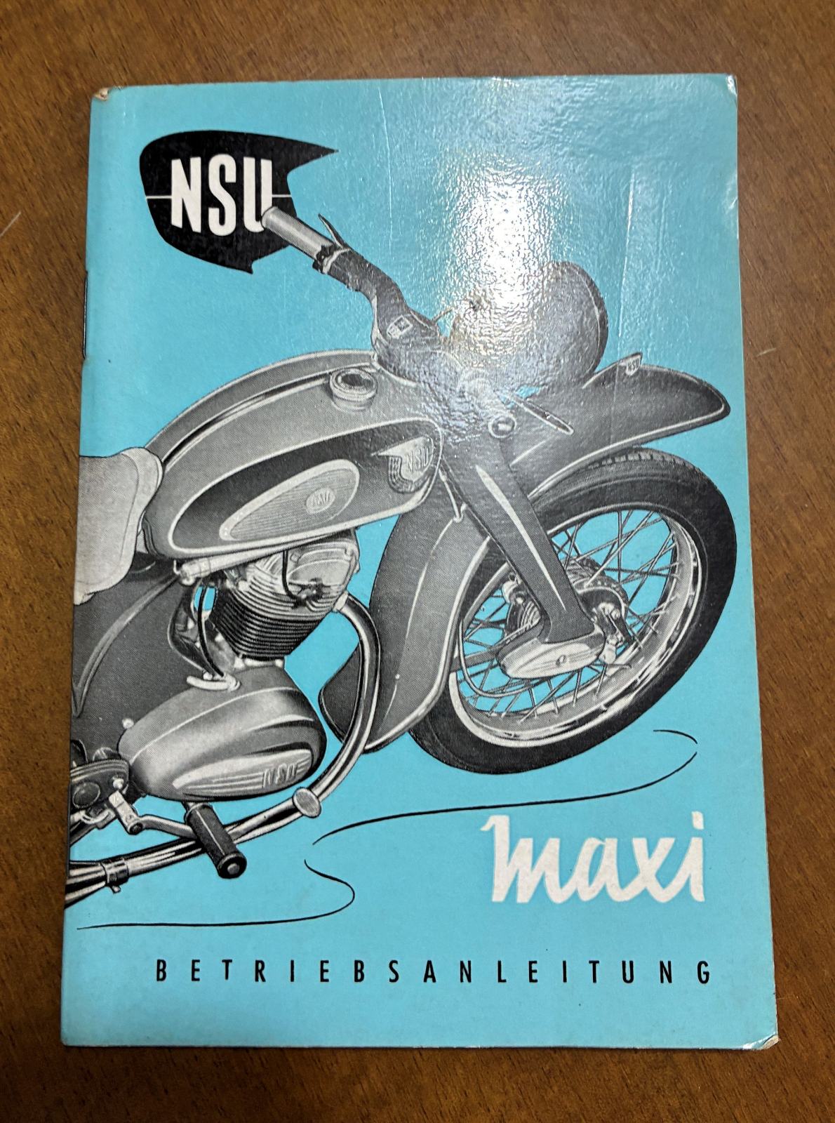 Grupa autora - NSU maxi 175 ccm 4 takt betriebs anleitung
