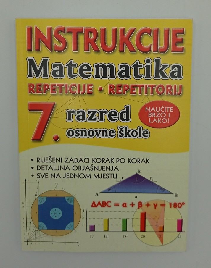 Instrukcije: matematika za 7. razred osnovne škole