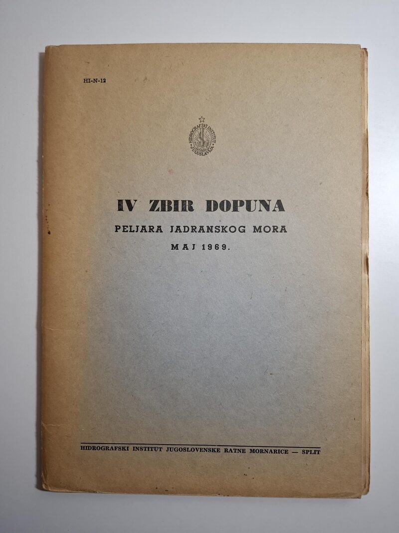 IV Zbir dopuna peljara Jadranskog mora - Hidrografski institut Jugosl