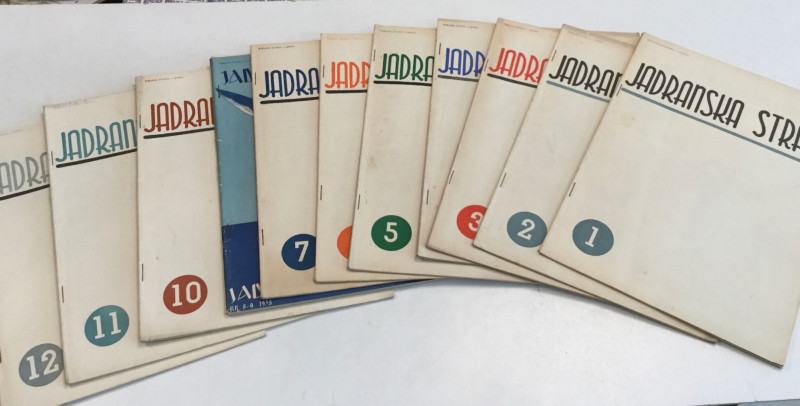 JADRANSKA STRAŽA , GLASNIK UDRUŽENJA JADRANSKA STRAŽA KOMPLETNO GODIŠT