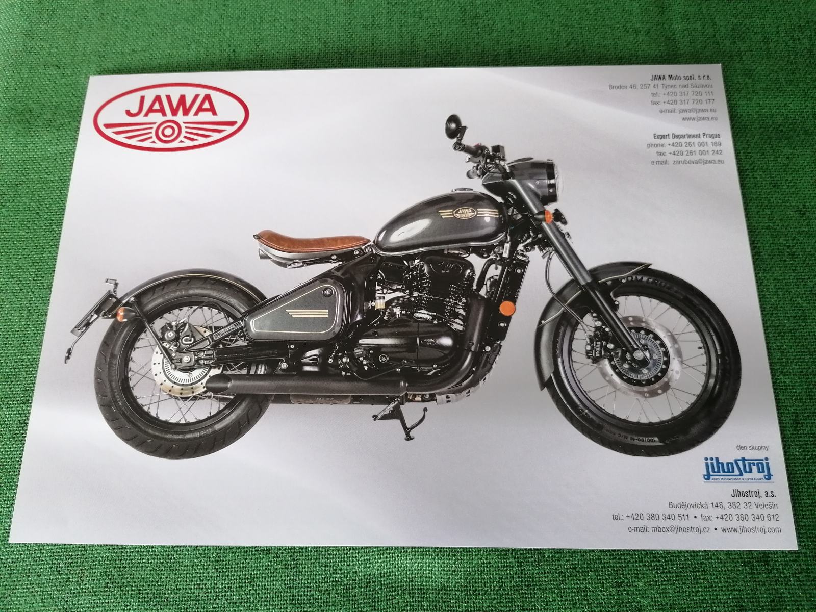 JAWA 350 CL PERAK ORIGINAL PROSPEKT NOVOG MODELA 2024. g JAVA BROCHURE