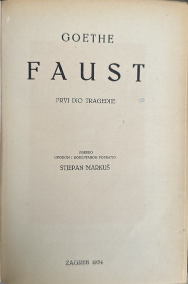 Johann Wolfgang von Goethe: Faust 1-2