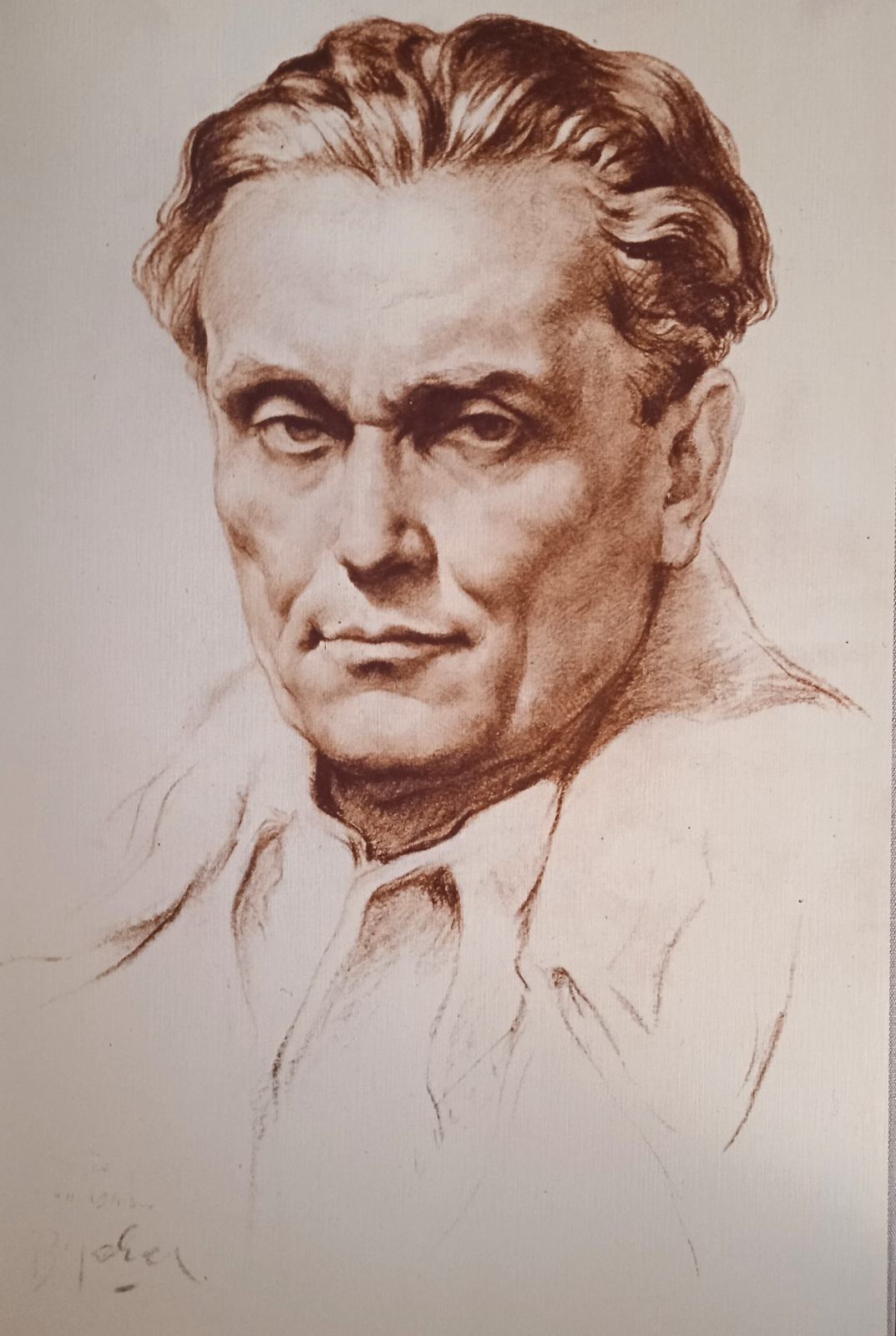 JOSIP BROZ TITO 1943 Božidar Jakac Reprodukcija Portret slika 30x45cm