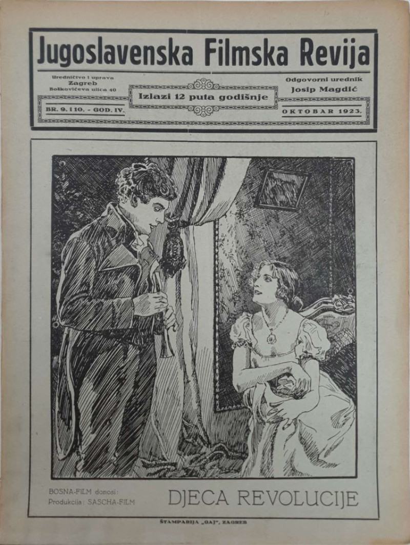 Jugoslavenska filmska revija: broj 9 i 10/1923