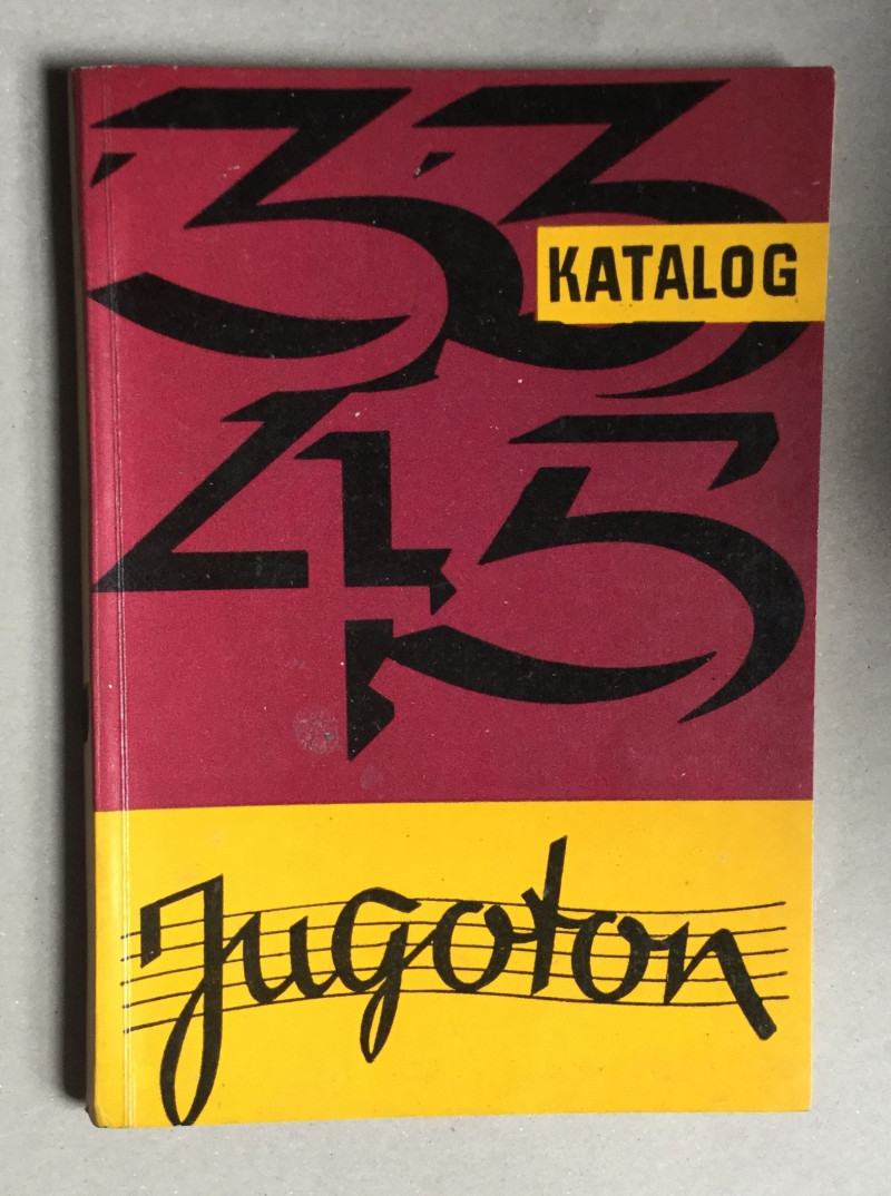 JUGOTON, KATALOG GRAMOFONSKIH PLOČA, ZAGREB, 1961.