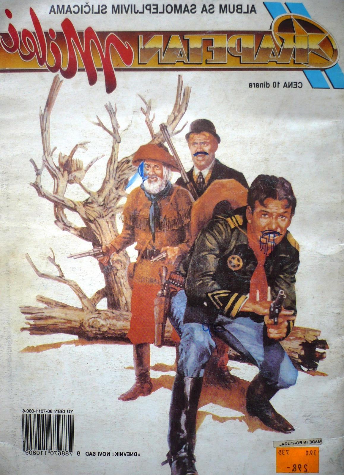 KAPETAN MIKI Album sa samoljepljivim sličicama Dnevnik Novi sad 1990