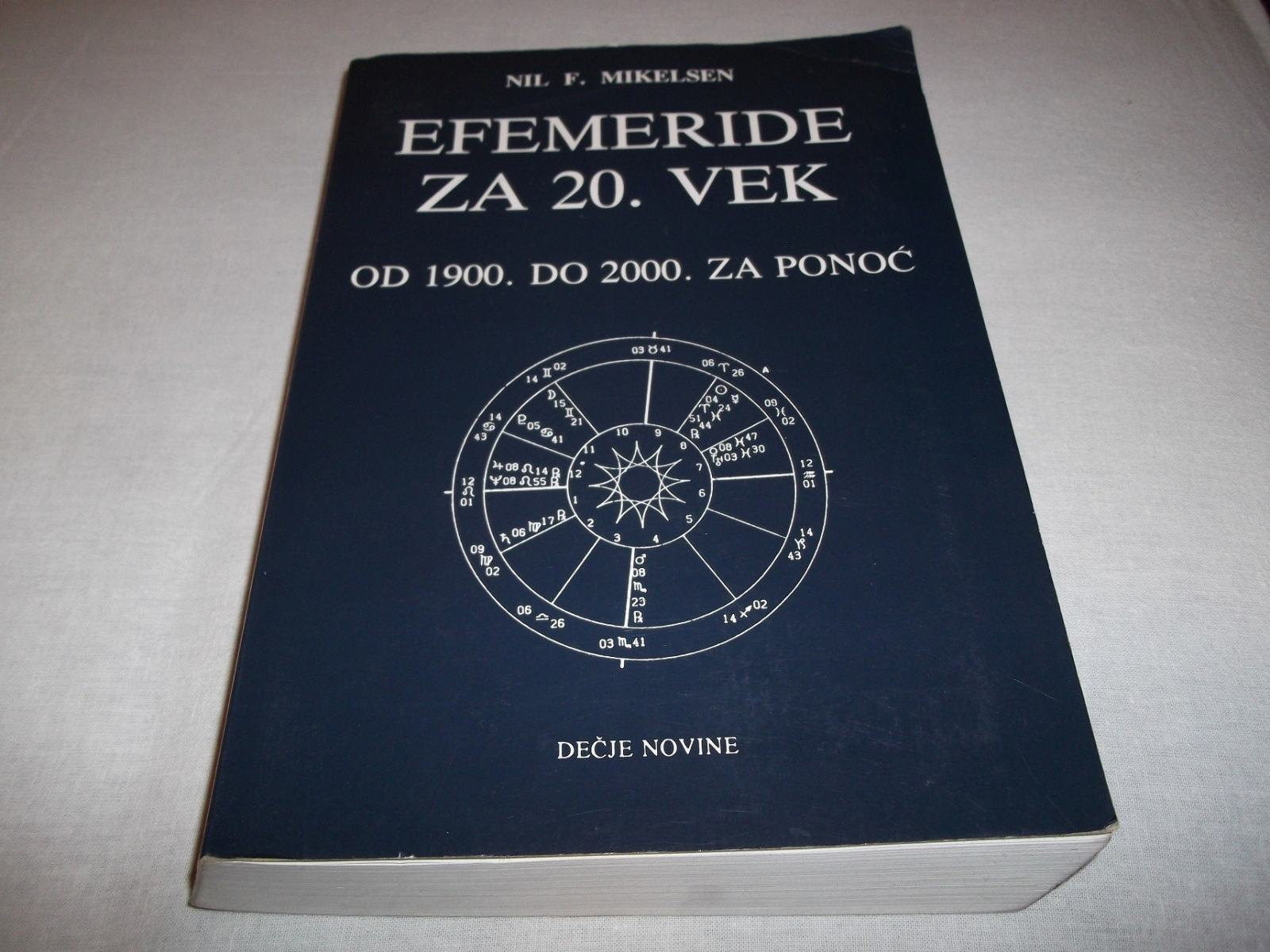 knjiga EFEMERIDE ZA 20. VEK