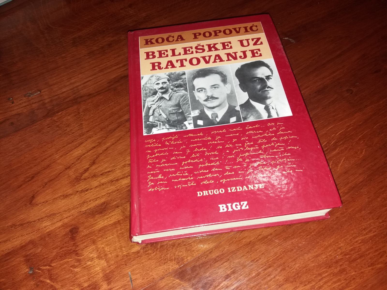 Koča Popović-Beleške uz ratovanje