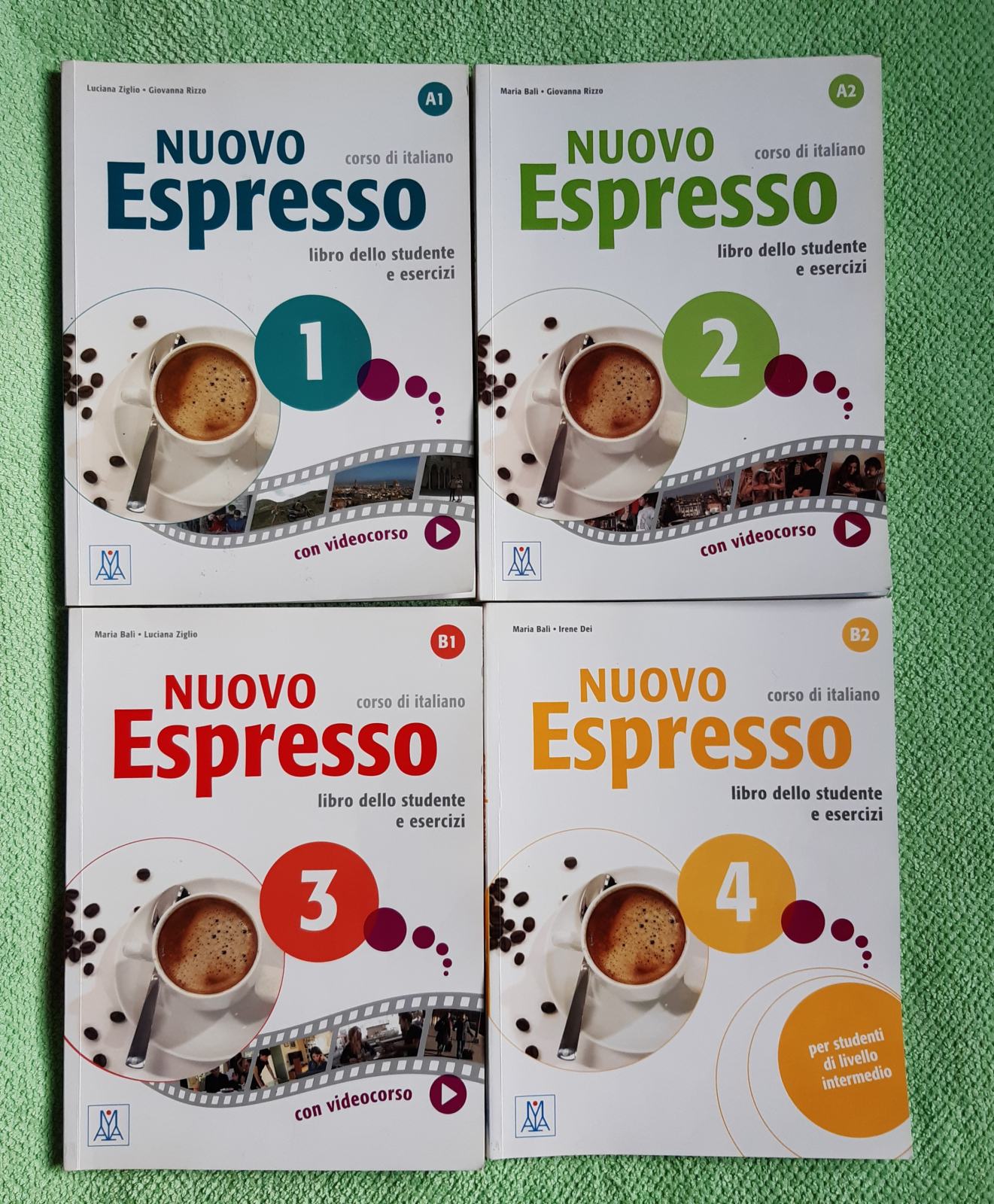 Nuovo espresso libro dello studente e esercizi 1, 2, 3,4