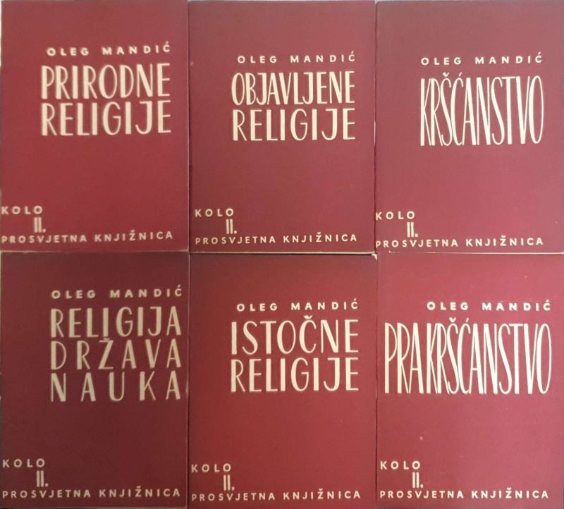 Oleg Mandić: Prosvjetne knjižnice I-VI