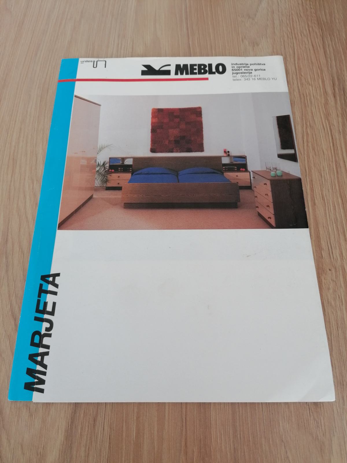 ORIGINALNI PROSPEKT namještaja MEBLO MARJETA Nova gorica iz 1983. god.