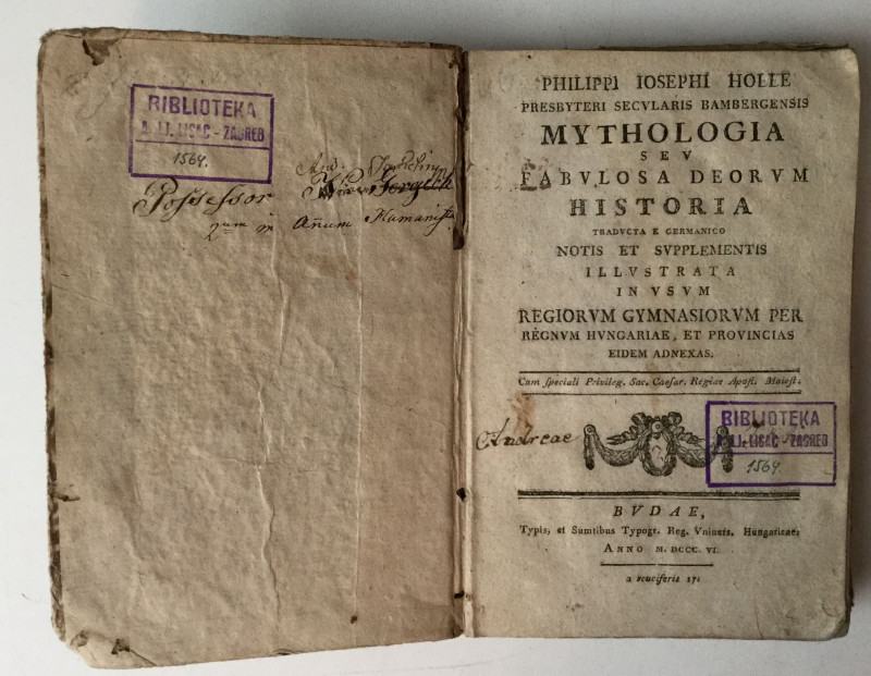PHILIPPI JOSEPHI HOLLE PRESBYTERI SECULARIS BAMBERGENSIS MYTHOLOGIA SE