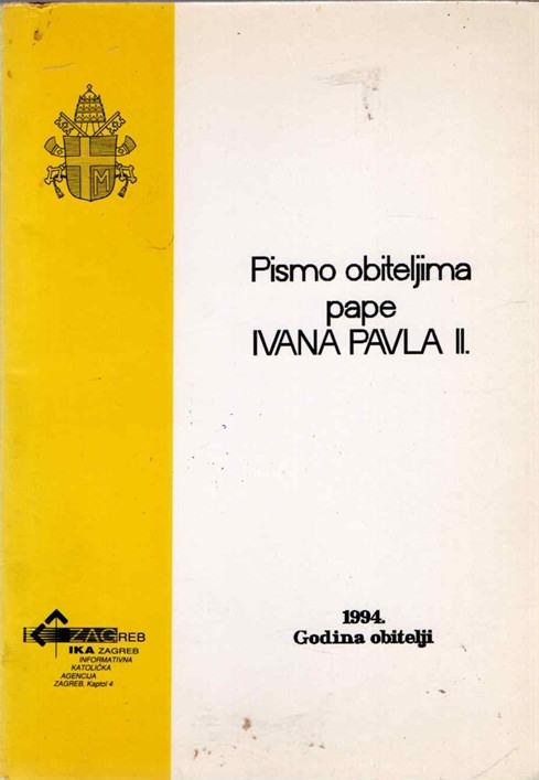 Pismo obiteljima pape Ivana Pavla II