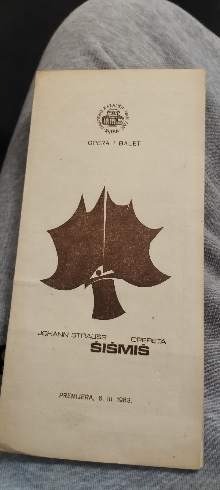Premjera operete ŠIŠMIŠ (IVAN ZAJC Rijeka)1983.JOHANN STRALISS