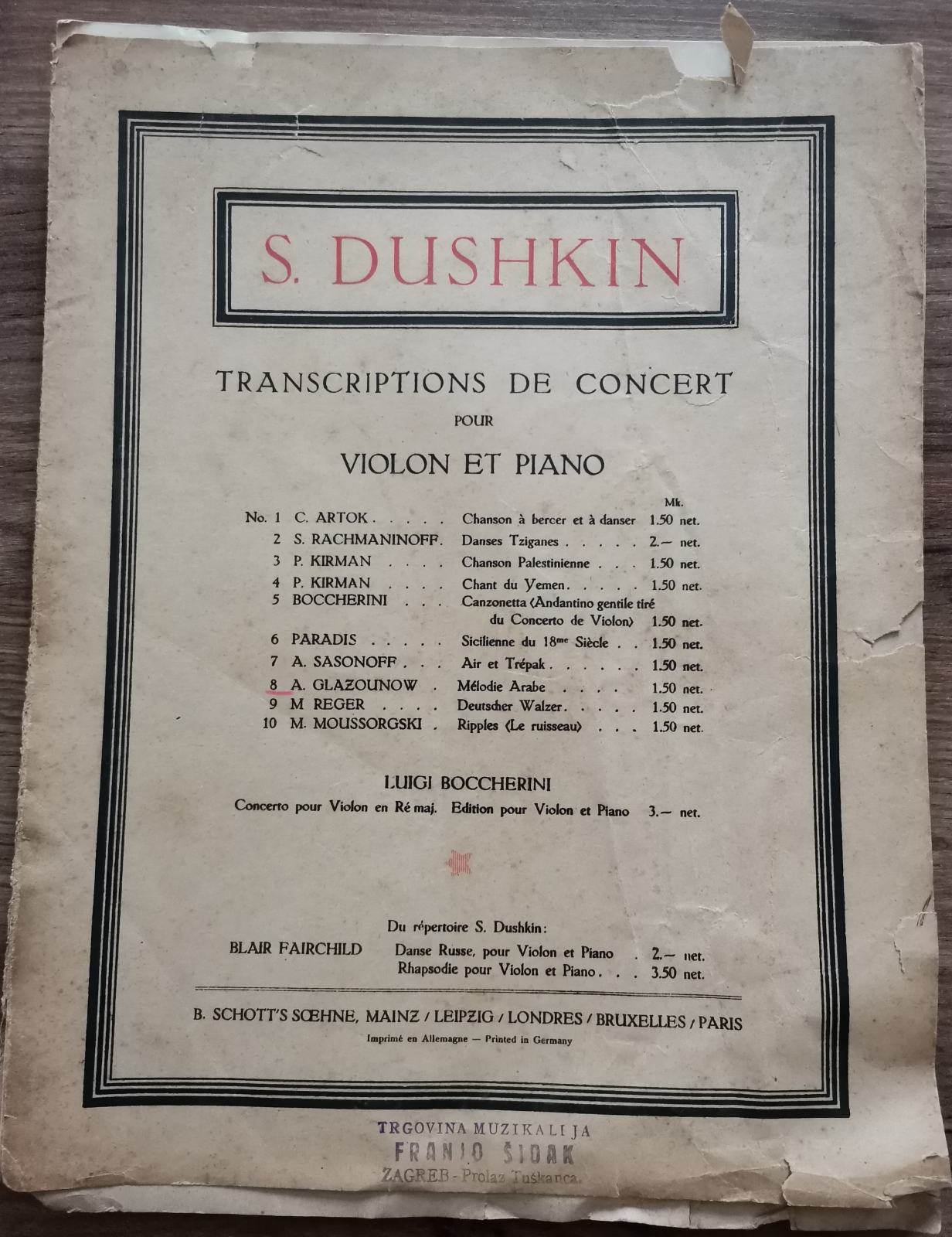 PUBLIKACIJA IZ 1924. GODINE-SAMUEL DUSHKIN-VIDJETI ŽIG