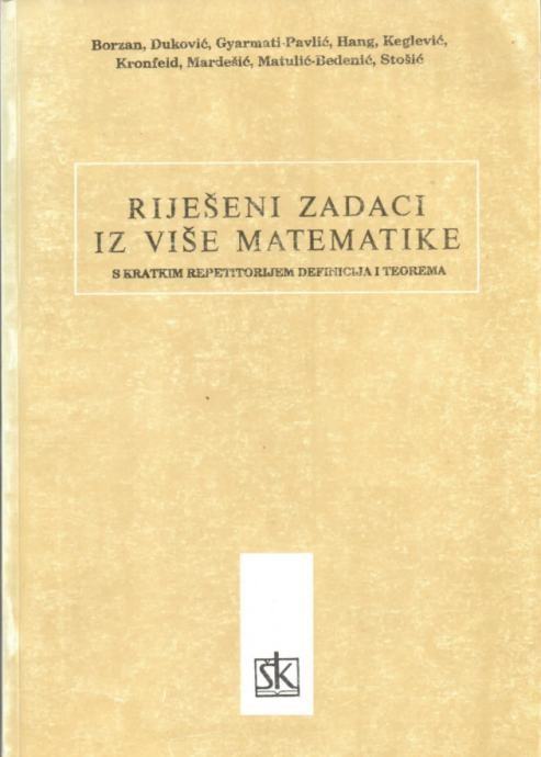 Riješeni zadaci iz više matematike, svezak III