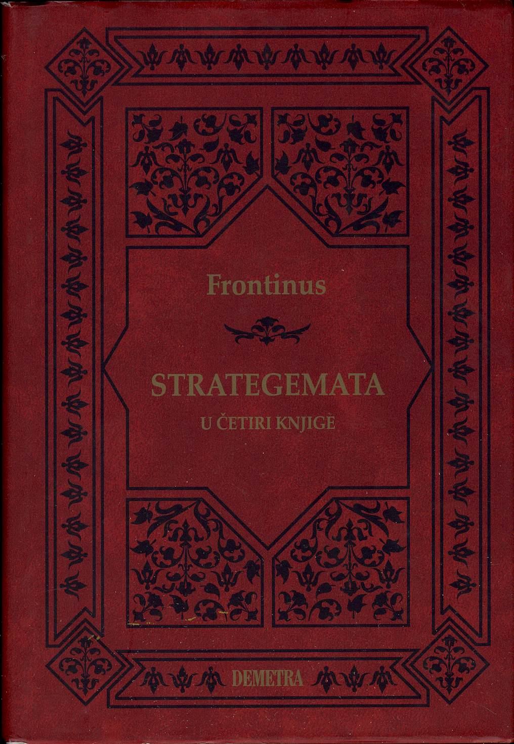Sextus Iulius Frontinus - Strategemata u četiri knjige
