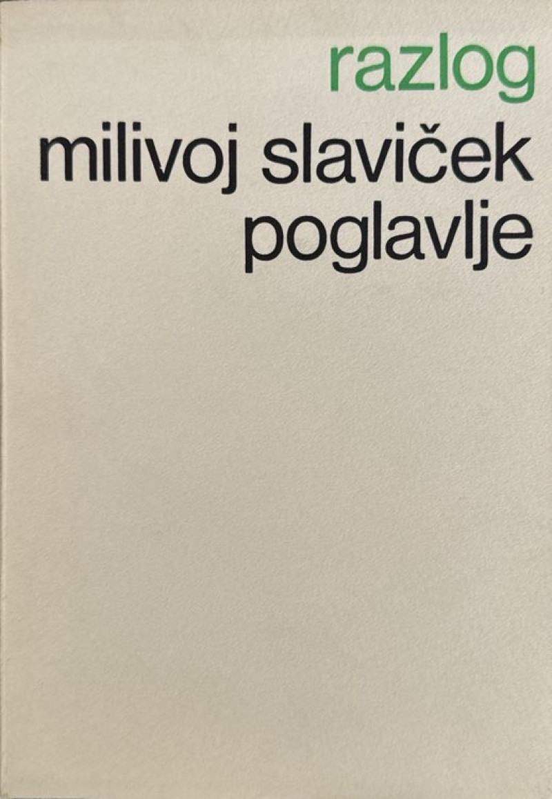 Slaviček Milivoj: Poglavlje
