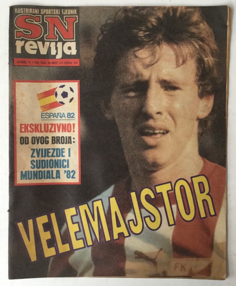 SN revija, Ilustrirani sportski tjednik broj 275 godina 1982.