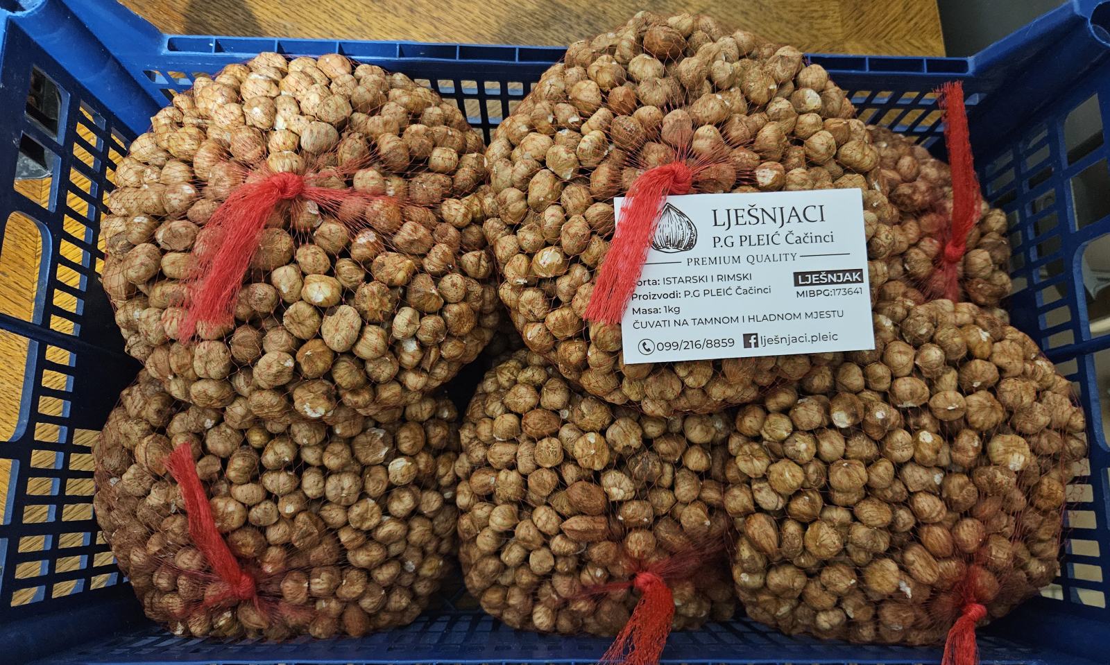 Lješnjak jezgra 12 €/kg